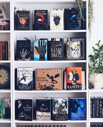 Monthly book subscription box for coffee and tea lovers